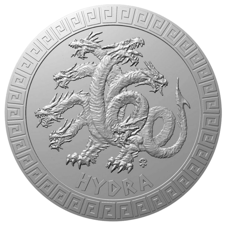 Czech Mythical Creatures - Hydra Silver Coin 1 Oz 2021 - Bullion Club