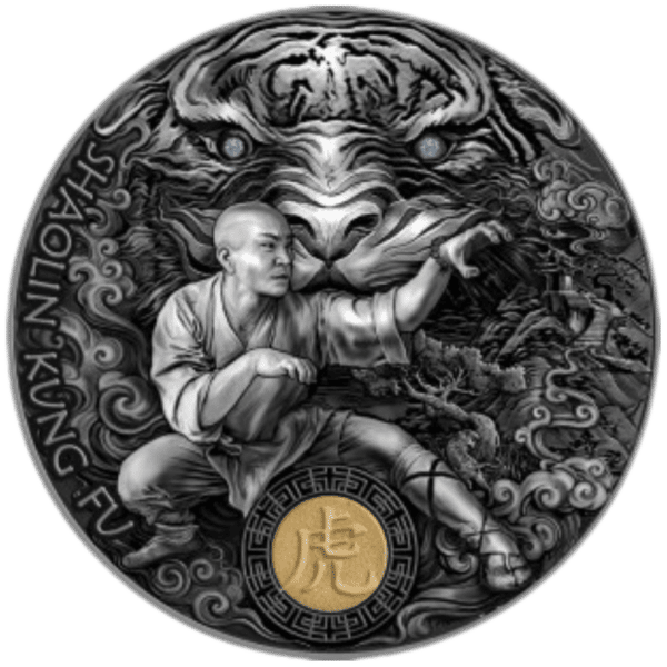 Martial Arts Styles - Shaolin Kung Fu Tiger Silver Coin 2 Oz 2021 ...