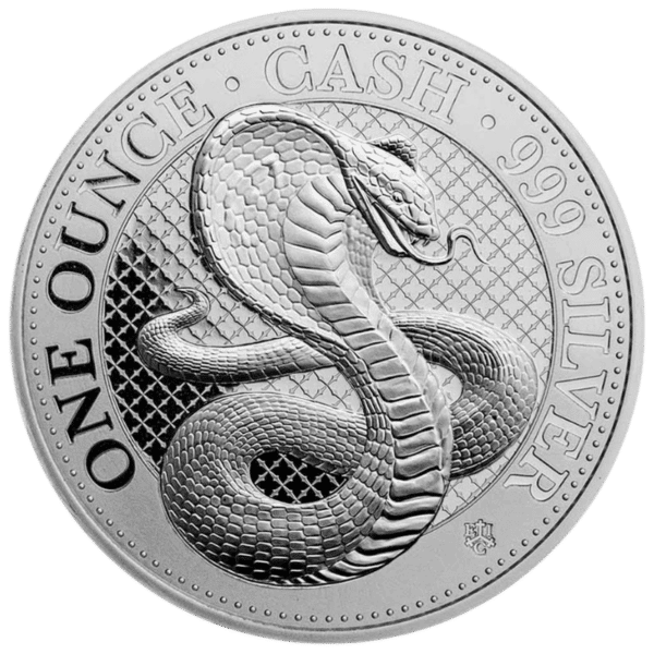 Cash Indian Wildlife - Cobra Silver Coin 1 Oz 2022 - Bullion Club