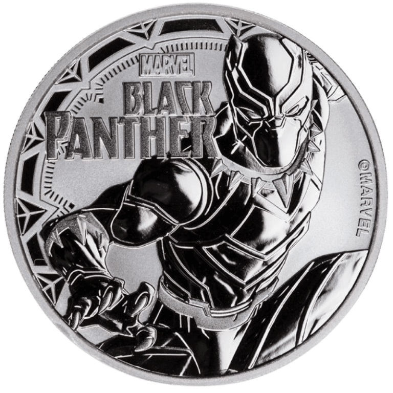 Marvel - Black Panther Silver Coin 1 Oz 2018 - Bullion Club