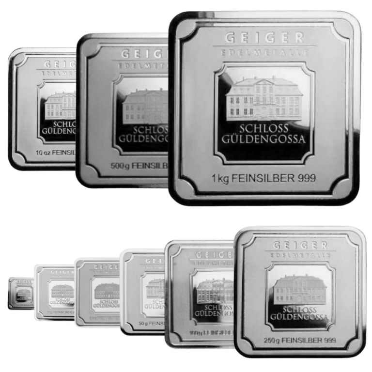 Geiger Square Silver Bar's - Bullion Club