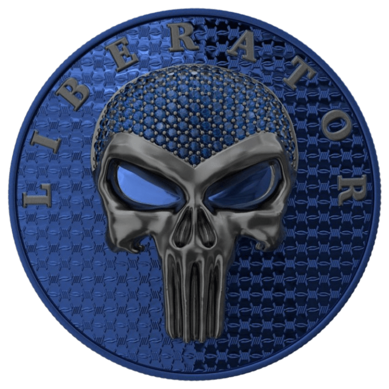 Liberator – Dark Side Soul - Blue Silver Coin 1 Oz 2021 - Bullion Club