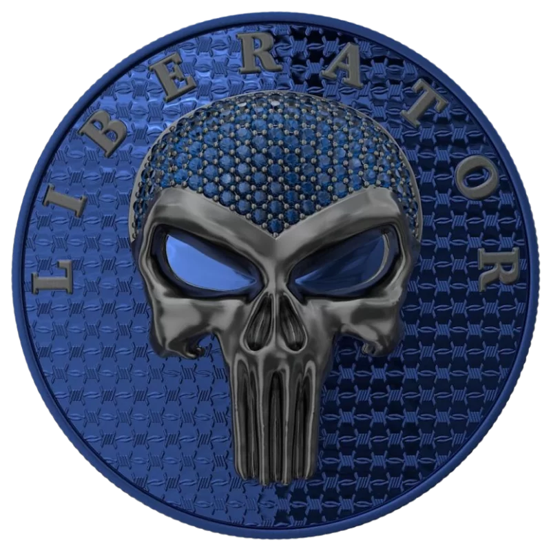 Liberator – Dark Side Soul - Light Blue Silver Coin 1 Oz 2021 - Bullion ...