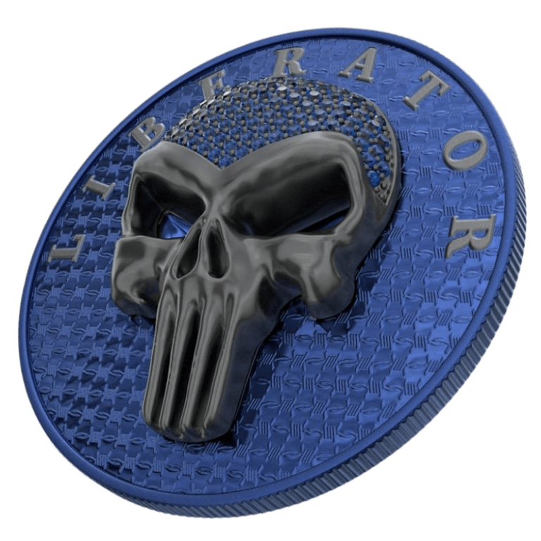 Liberator – Dark Side Soul - Blue Silver Coin 1 Oz 2021 - Bullion Club