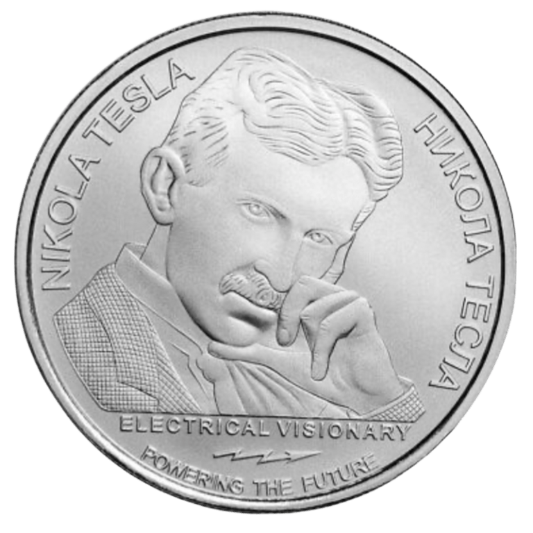 Nikola Tesla – Tesla Coils Silver Coin 1 Oz 2023 - Bullion Club