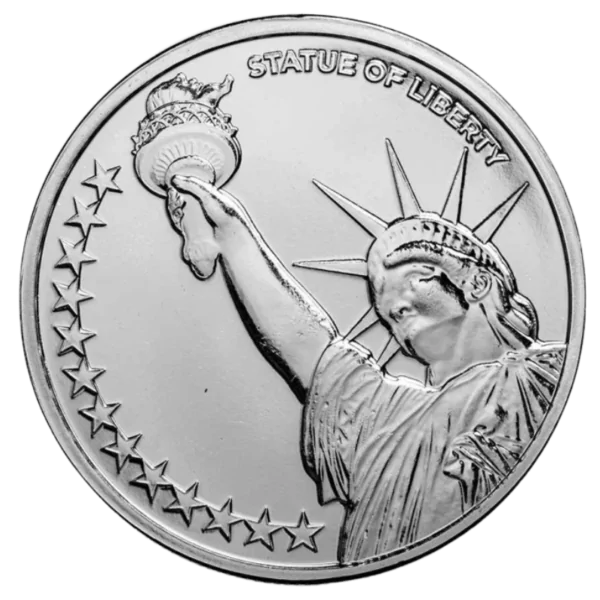 Statue of Liberty Silver Coin 1 Oz - Bullion Club
