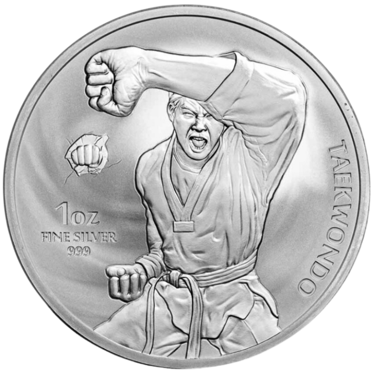 K Series - Taekwondo Silver Coin 1 Oz 2022 - Bullion Club