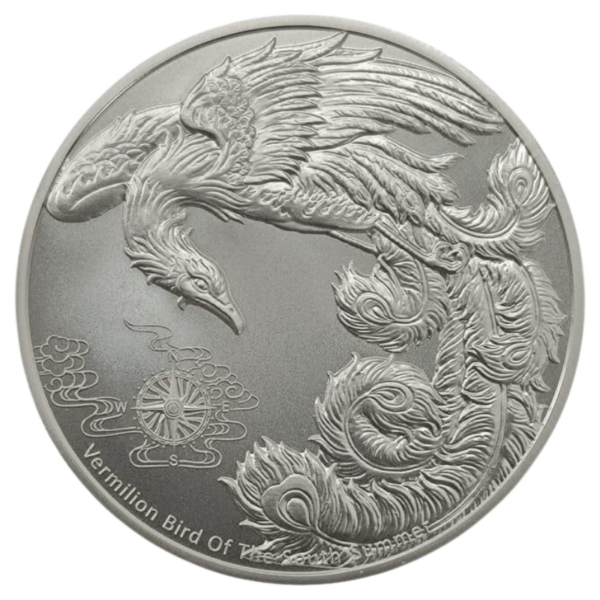 Four Guardians - Vermilion Bird Silver Coin 1 Oz 2023 - Bullion Club