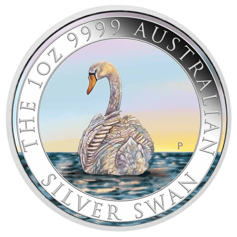 Australian Swan Silver Color Coin 1 Oz 2023 - Bullion Club
