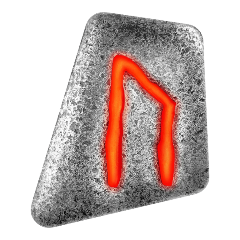 Runes - Uruz Rune Silver Cast Bar 1 Oz 2023 - Bullion Club