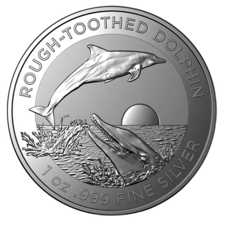 Australian Dolphin - Rough Toothed Dolphin Silver Coin 1 Oz 2023 ...