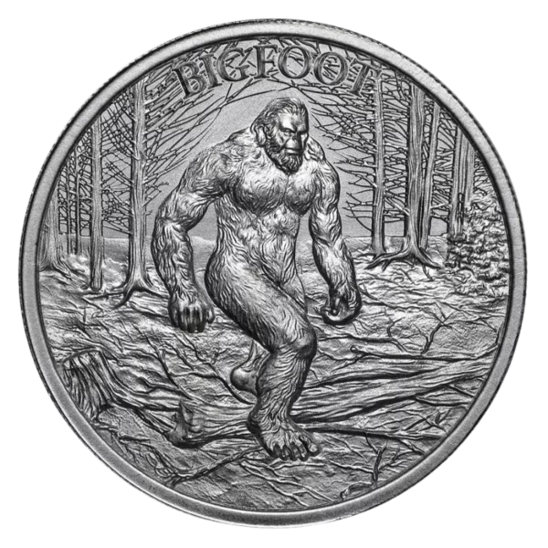 Cryptozoology - Bigfoot Silver Coin 2 Oz - Bullion Club