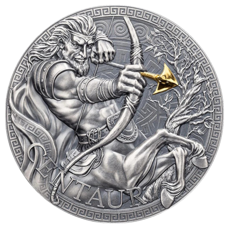 Great Greek Mythology – Centaur Silver Gilded Coin 1 Oz 2023 - Bullion Club
