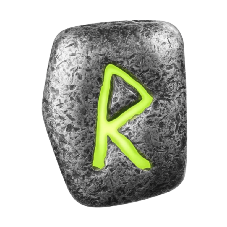 Runes - Raido Rune Silver Cast Bar 1 Oz 2024 - Bullion Club