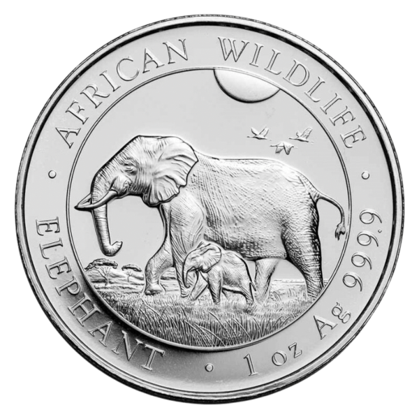 African Wildlife Elephant Silver Coin 1 Oz 2022 - Bullion Club