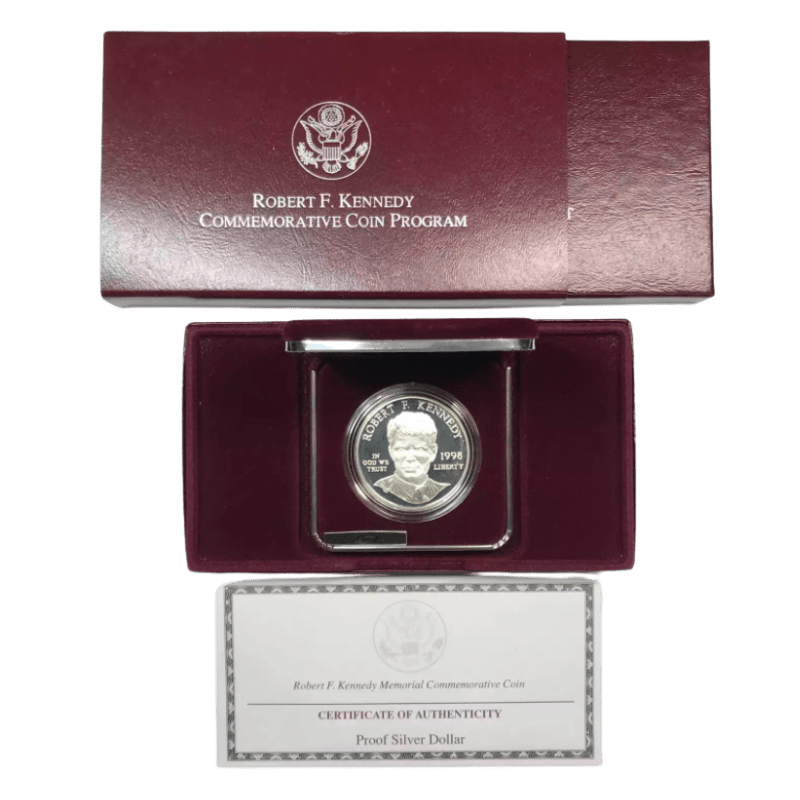 1998-S Robert F Kennedy Dollar Silver Coin Proof 26.73 Gram - Bullion Club