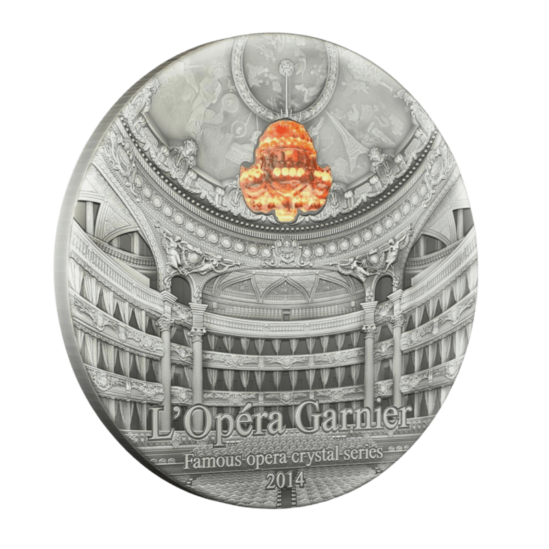 Famous Opera Crystal - L'Opéra Garnier Silver Coin Antiqued 2 Oz 2014 ...