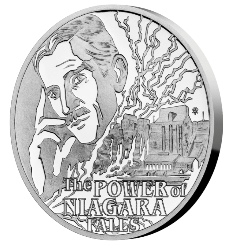 Nikola Tesla Niue – Niagara Falls Silver Coin 1 Oz 2023 - Bullion Club