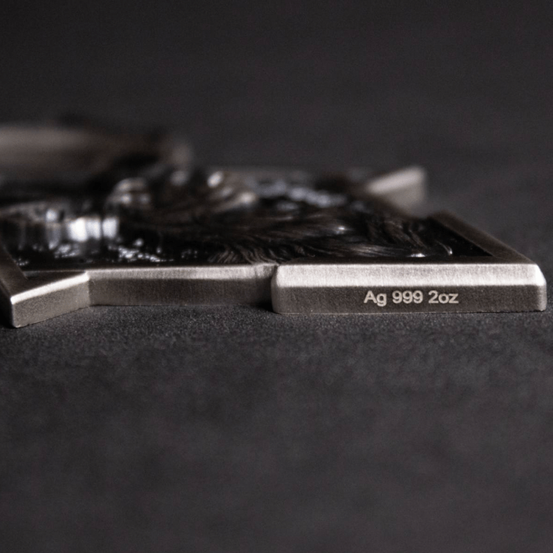 Shield Stacker – Geometric - Deer Silver Stackable Bar Antiqued 2 Oz ...