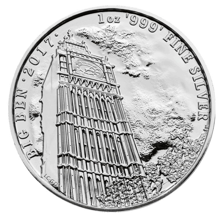 Landmarks of Britain - Big Ben Silver Coin 1 Oz 2017 - Bullion Club