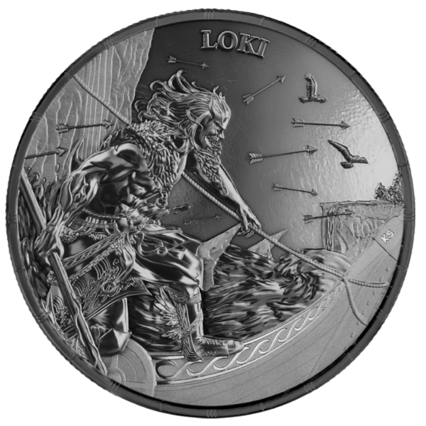 Ragnarok – Loki Black Silver Coin 1 Oz 2025 - Bullion Club