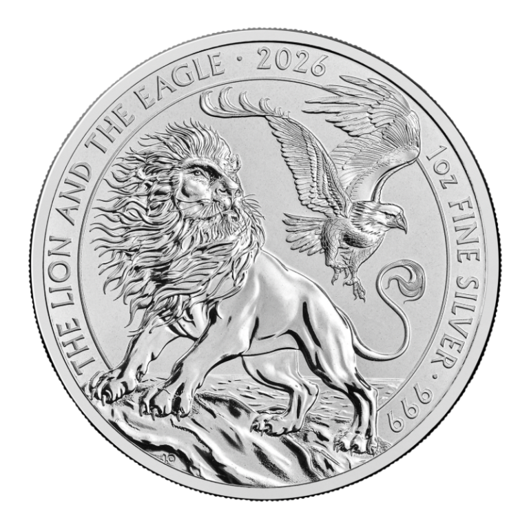 British Lion and American Eagle Silver Coin 1 Oz 2026 - Bullion Club