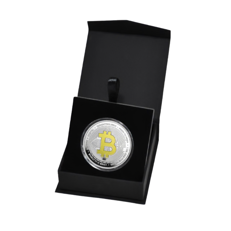 Crypto Currency – Crypto Commemorative Bitcoin Silver Color Coin Proof ...