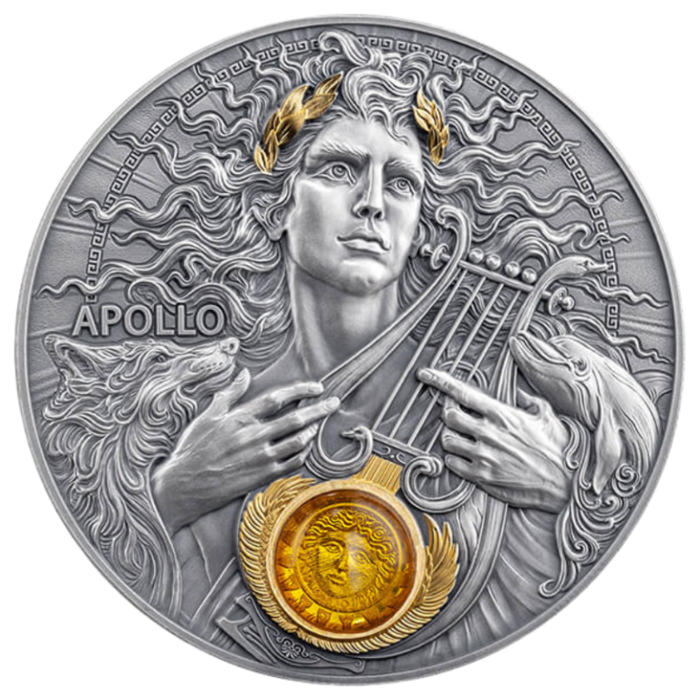 Divine Faces Of The Sun - Apollo Silver Coin 3 Oz 2025 - Bullion Club
